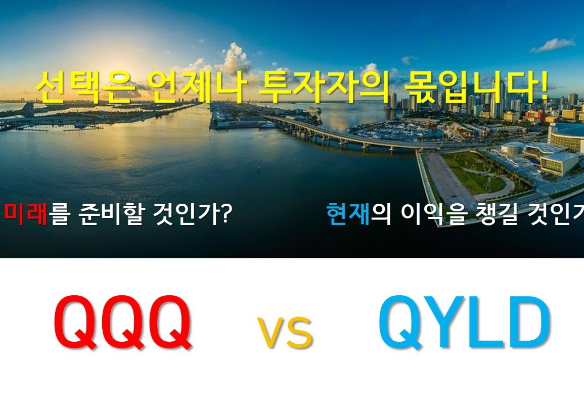 QQQ vs QYLD : 미래를 준비할 것이냐, 현재의 이익을 챙길 것이냐 #1